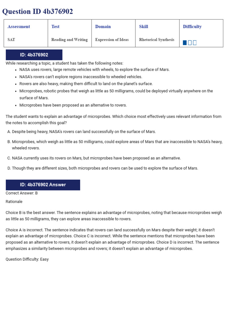 Student Notes & Transitions | PDF | Rover (Space Exploration)