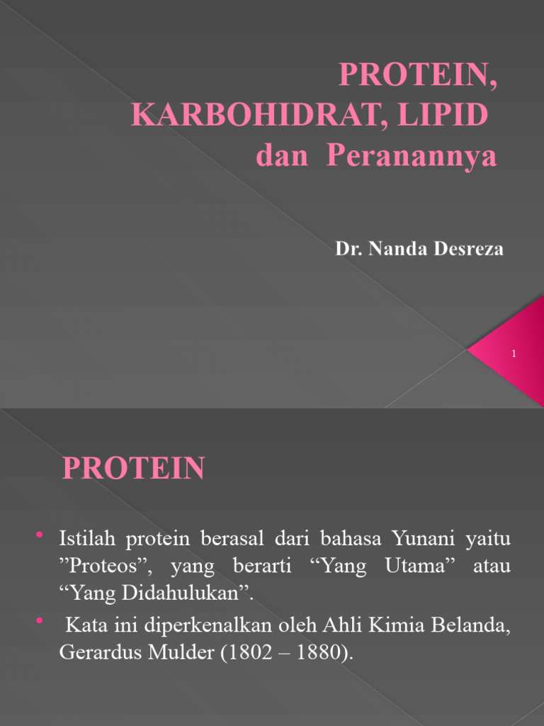 PW - Protein, Karbohidrat, Lipid | PDF | Kesehatan Holistik