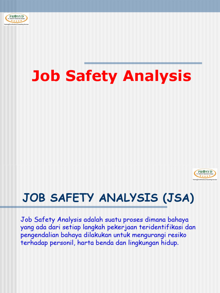 Job Safety Analysis | PDF