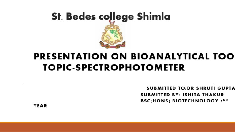 Bioanalytical Tool | PDF