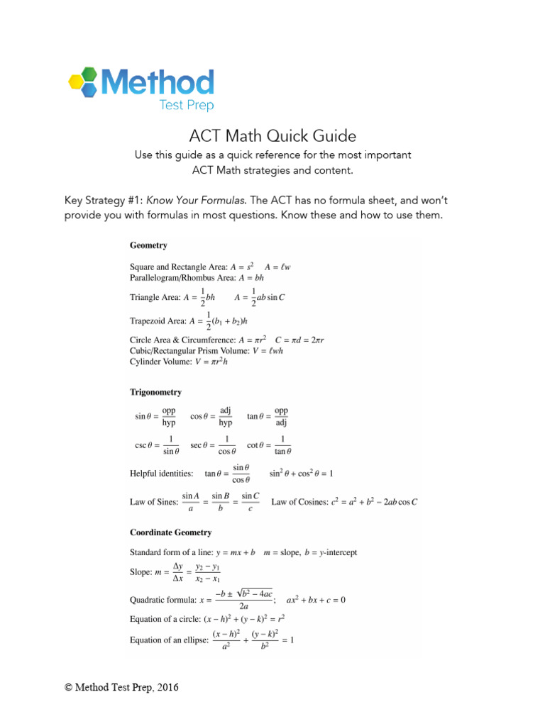 MT Pact Math Quick Guide | Download Free PDF | Equations | Exponentiation