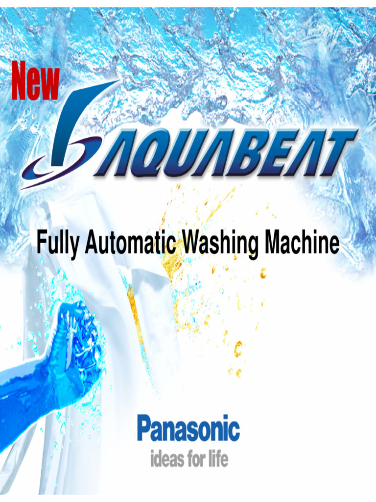 Panasonic NA-F90X6 Manual | PDF | Washing Machine