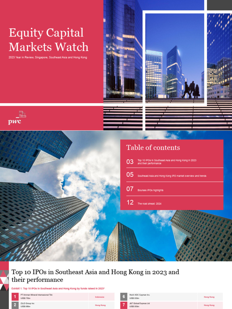 Equity Capital Markets Watch 2023 Year In Review Singapore