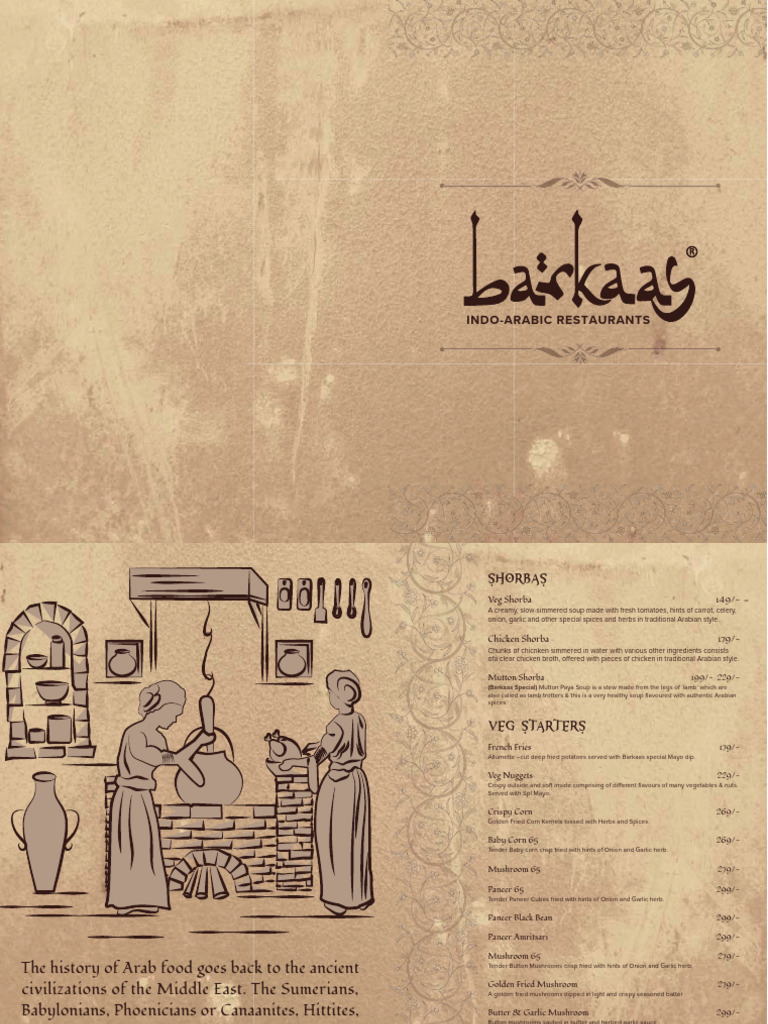 Barkaas Bangalore Menu | Download Free PDF | Indian Cuisine | Breads