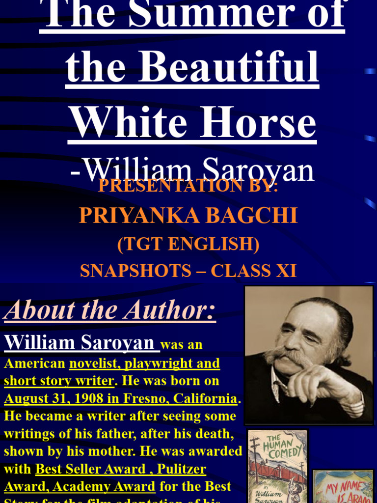 The Summer of the Beautiful White Horse | PDF