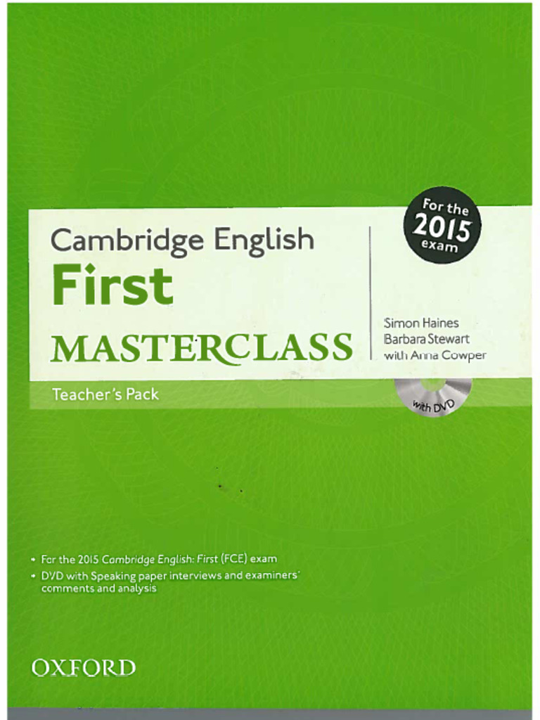 FCE First Masterclass 2015 TB | PDF