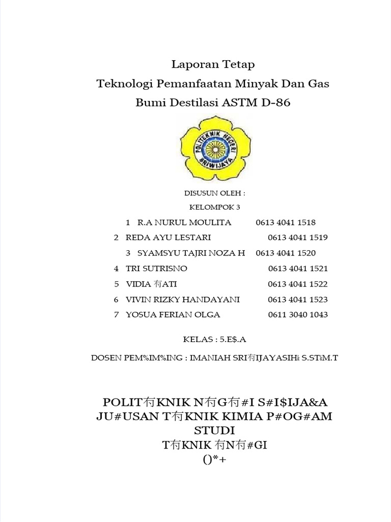 PDF Laporan Tetap Distilasi Astm D 86 - Compress | PDF | Nature | Resource Extraction