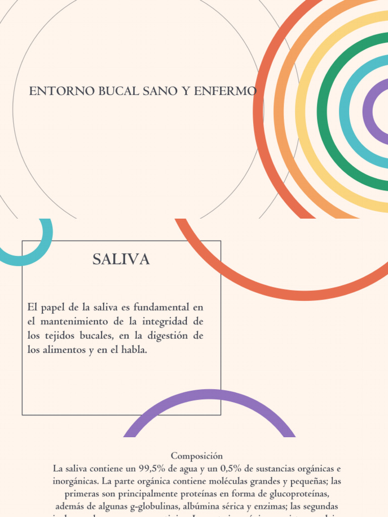 Entorno Bucal Sano y Enfermo | PDF