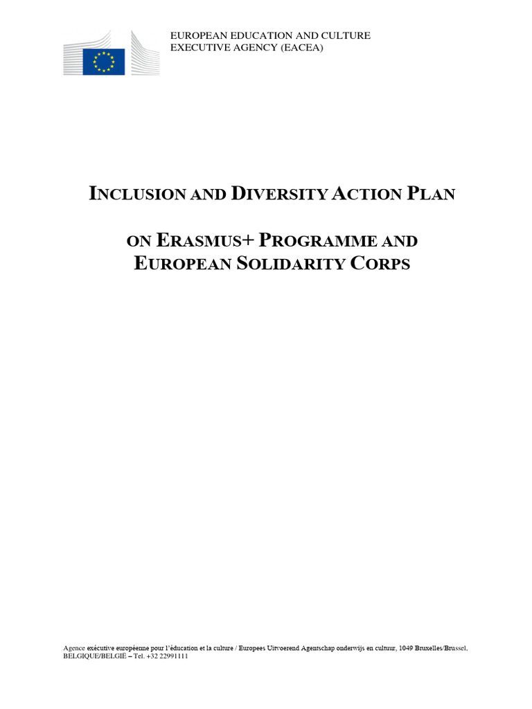 EACEA INCLUSION AND DIVERSITY ACTION PLAN Adopted 05.04.2023 - 0 | PDF ...