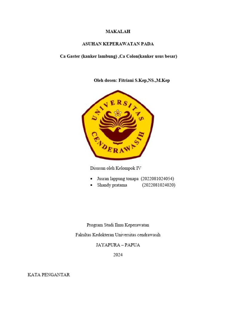 Askep Ca Gaster Ca Colon | PDF | Pengembangan Diri