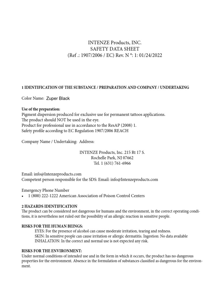 Zuper Black Rev.1 | PDF | Dangerous Goods | Water