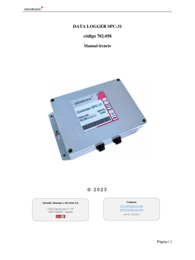 Data Logger SPC v1 - Manual Técnico-Es.r1 | PDF | Protocolo de transferencia de archivos ...