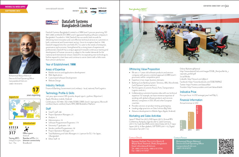 DataSoft Systems Bangladesh Limited | PDF | Android (Operating System ...