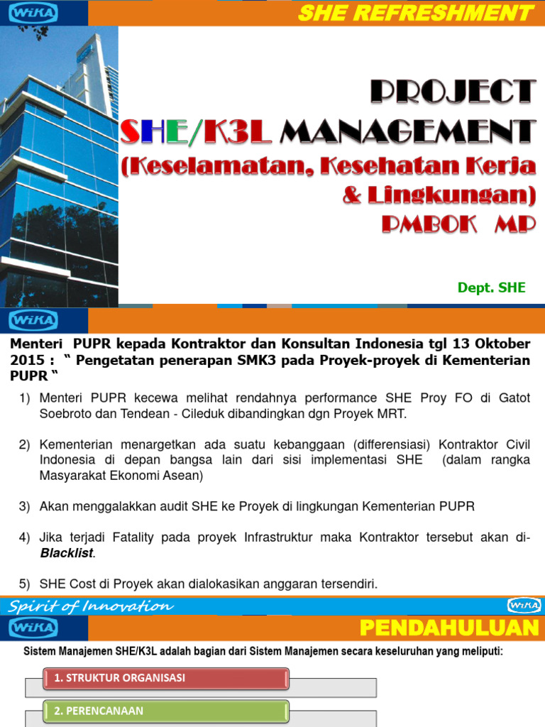 Manajemen SHE dalam Proyek Konstruksi | PDF | Bisnis | Komputer