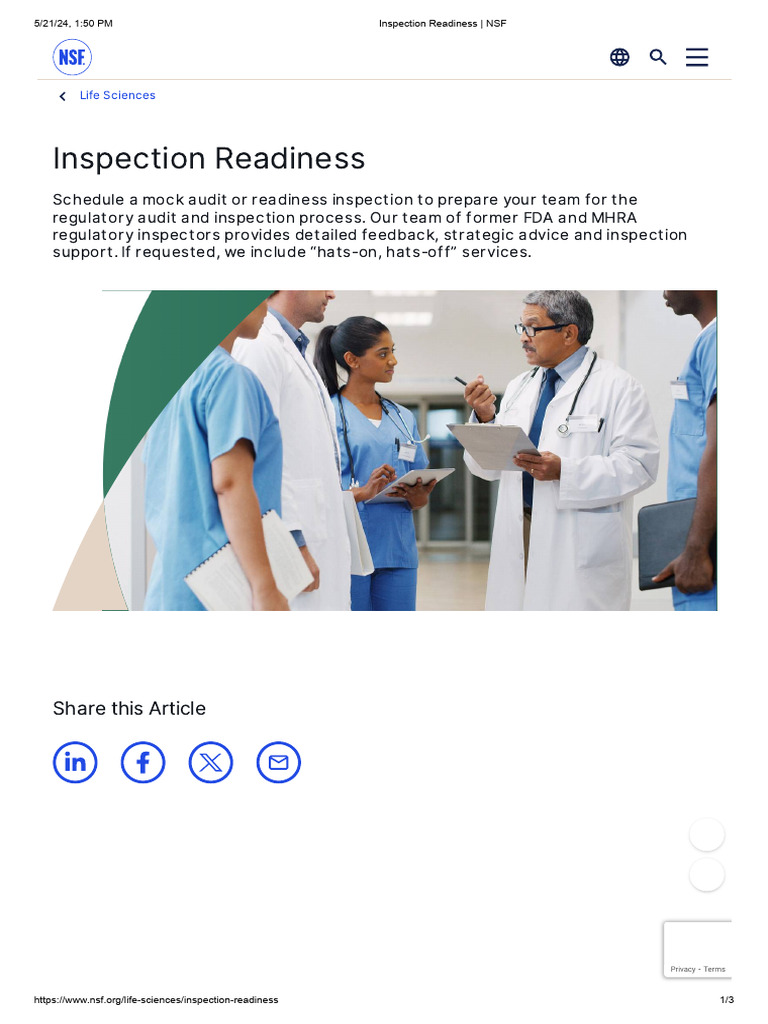 Inspection Readiness | PDF
