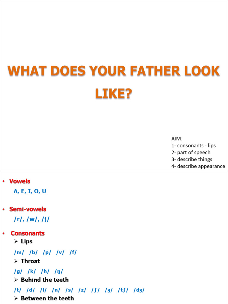 3 - What Does Your Father Look Like - Cut | PDF | Hair | Face