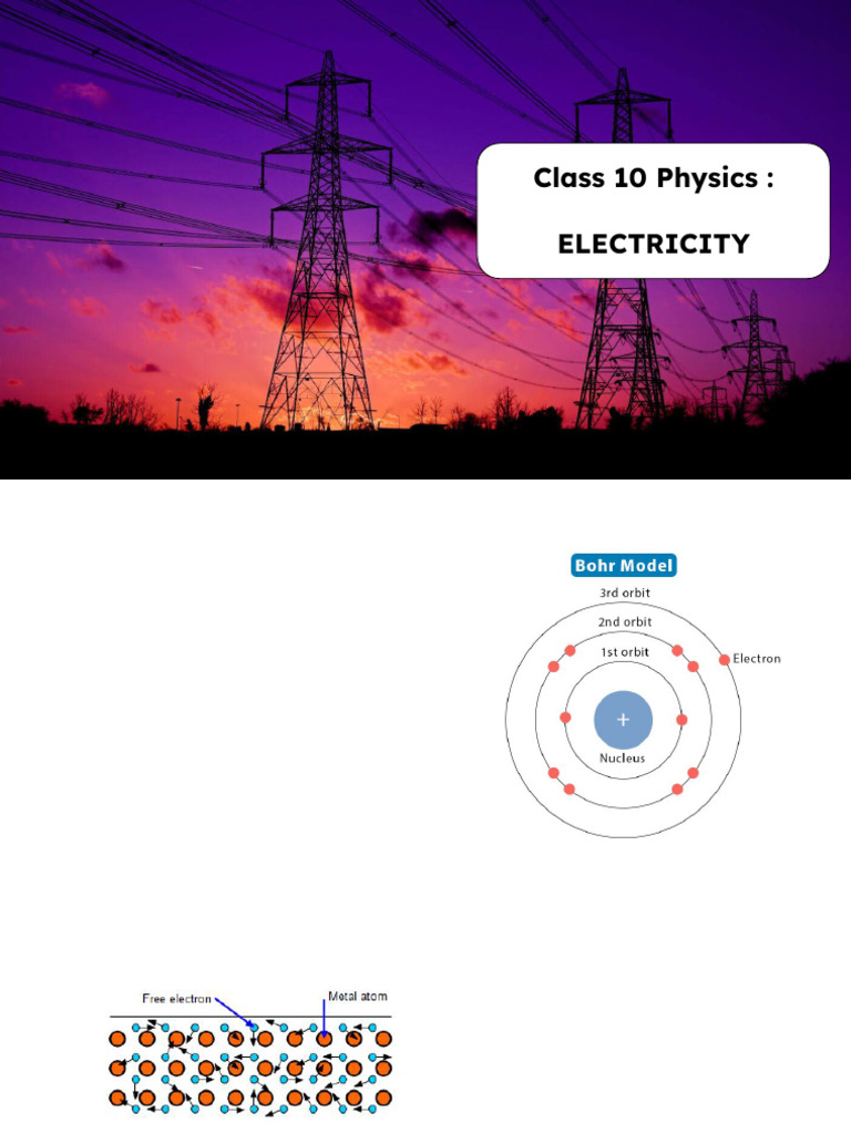 Class 10 Physics: Electricity Concepts | PDF | Electrical Resistance ...