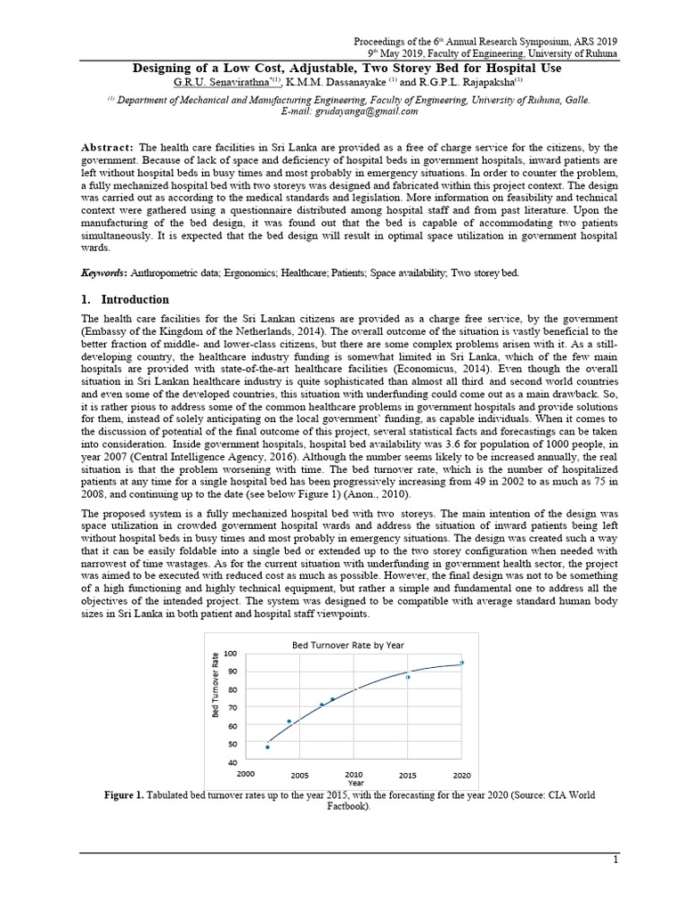 Designing of A Low Cost Adjustable Two S | PDF | Hospital | Health Care