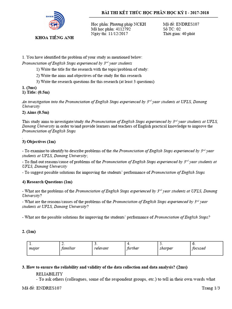 English Pronunciation Study Guide | PDF | Validity (Statistics) | Cognition