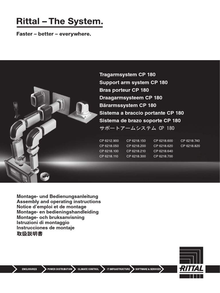 Rittal 6218300 Istruzioni 3 7363 | PDF
