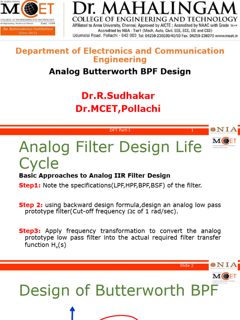 Butterworth BPF Design Guide | PDF | Filter (Signal Processing) | Low ...