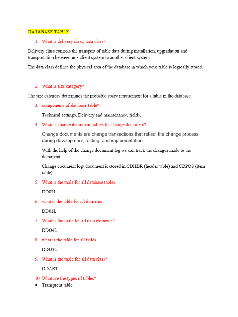 Ddic Complete | Download Free PDF | Databases | Parameter (Computer Programming)