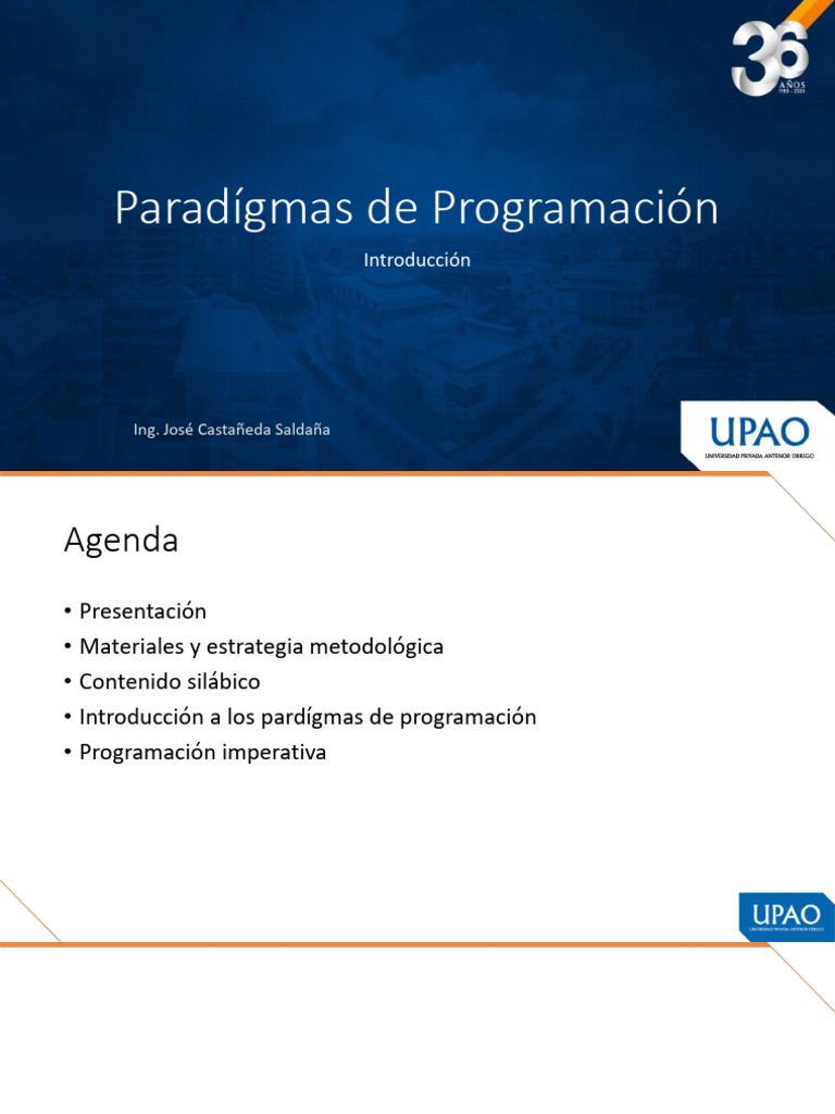 Pprog Teo 01 | PDF | Paradigmas de programación | Lenguaje de programación