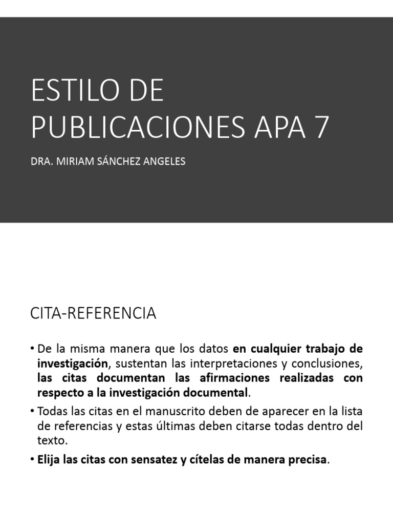 Apa 7 | PDF | Sic | Comunicación humana