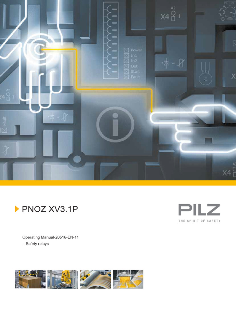 PNOZ XV3 1P Operat Man 20516-EN-11 | PDF | Relay | Switch