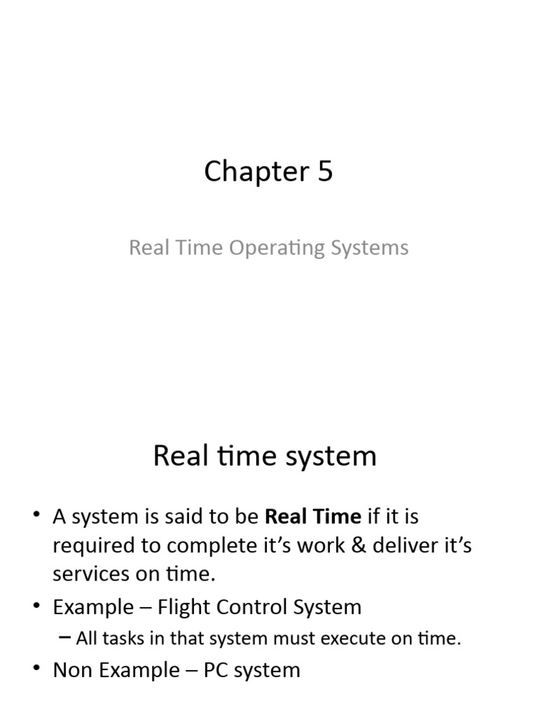 Realtime Operating Systems | PDF | Scheduling (Computing) | Operating System