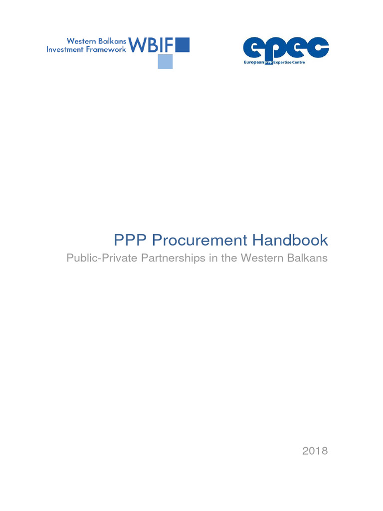 5.4 PPP Procurement Handbook FINAL 310818 | PDF | Public–Private Partnership
