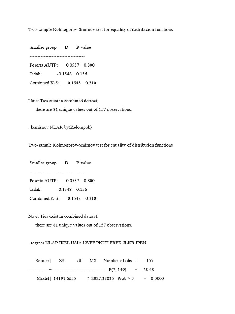 Output Stata | PDF | Technology & Engineering