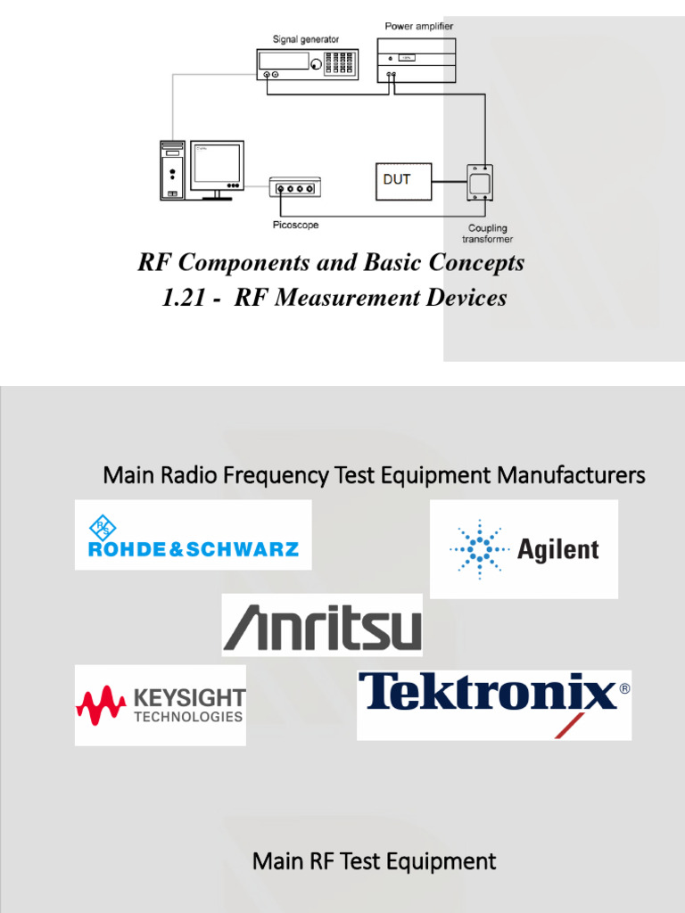21.RF Measurement Devices | PDF | Electronics | Electronic Engineering