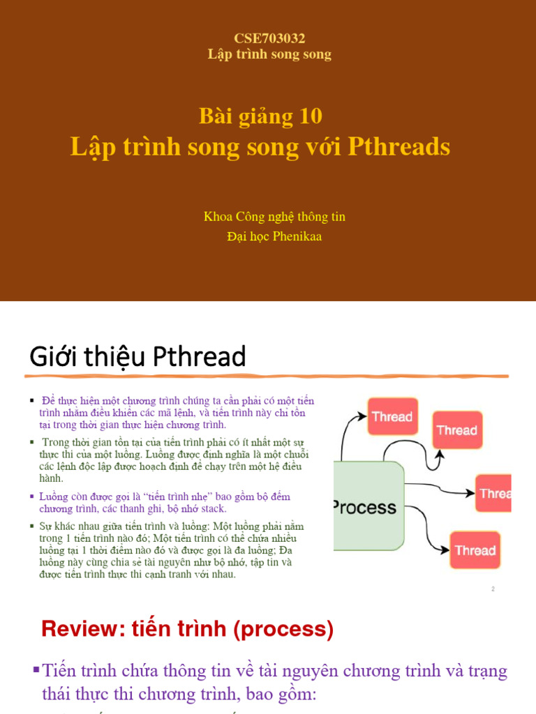 Lec10 Pthreads | PDF