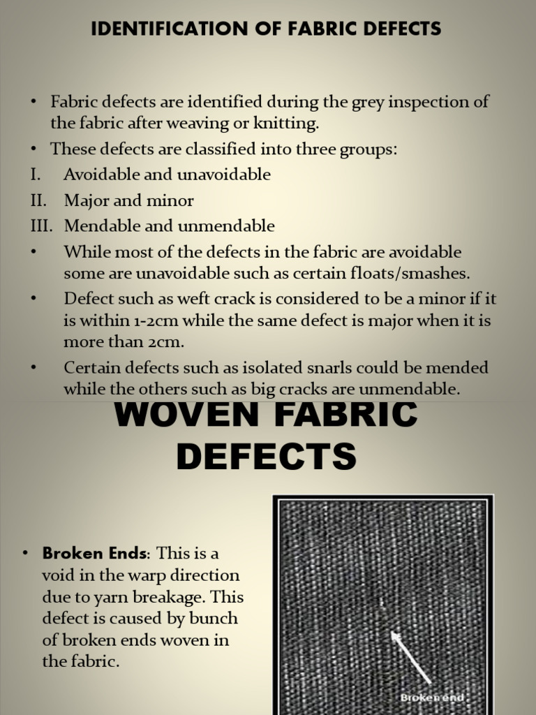 Fabric Defects | PDF | Knitting | Loom