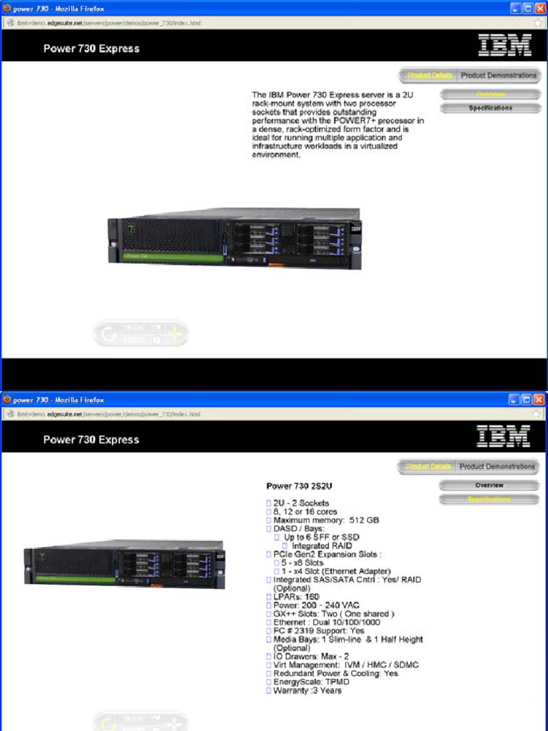 IBM p730 - Product Overview | PDF