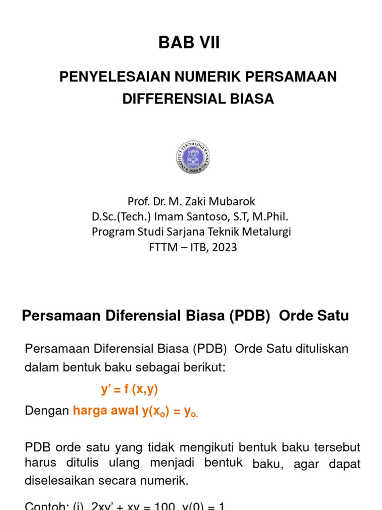 BAB VII Penyelesaian PDB - 2023 | PDF