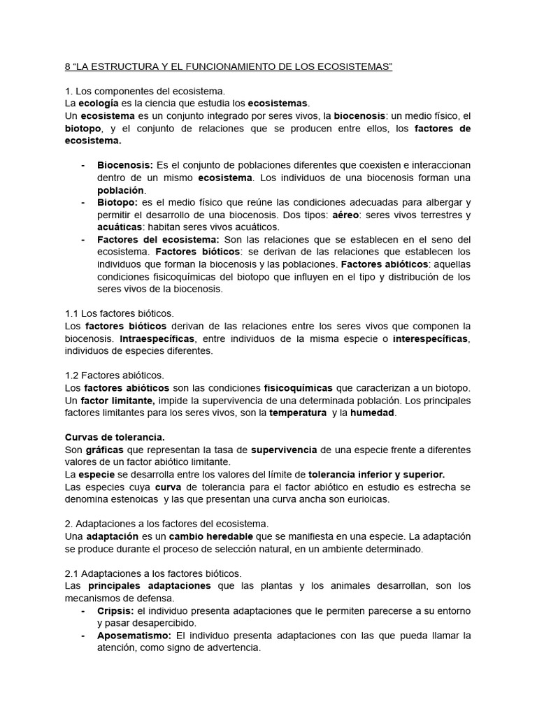 8 "La Estructura y El Funcionamiento de Los Ecosistemas" | Descargar gratis PDF | Red ...