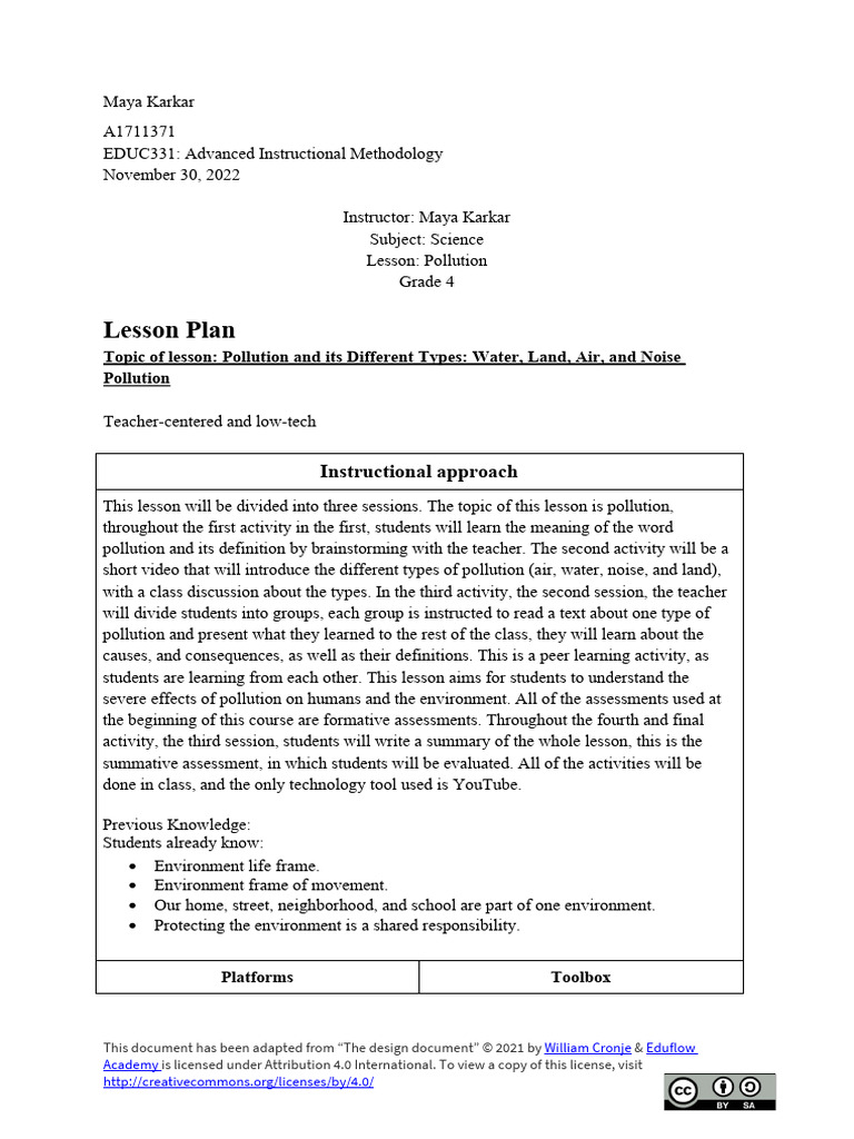 Understanding Pollution Types for Kids | PDF | Air Pollution ...