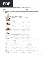 Grade 2 Quarter 3 Week 1 Worksheets | PDF