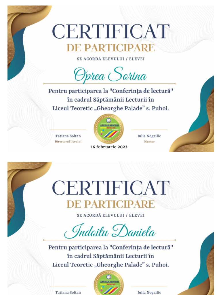 Certificat | PDF
