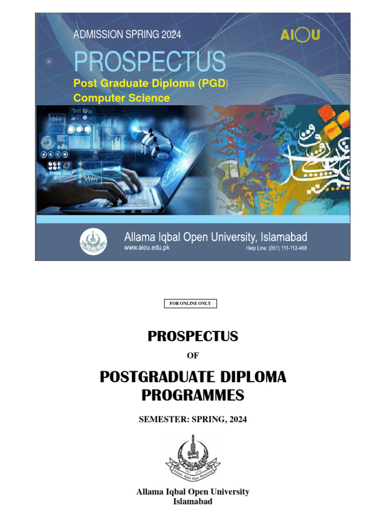 Pgd-Computer Science Prospectus Spr-2024 16012024 | Download Free PDF ...
