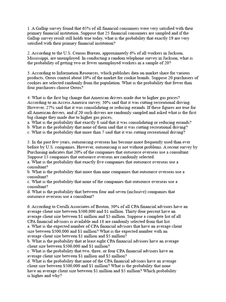 Binomial Distribution Handout | PDF | Poisson Distribution | Teaching ...