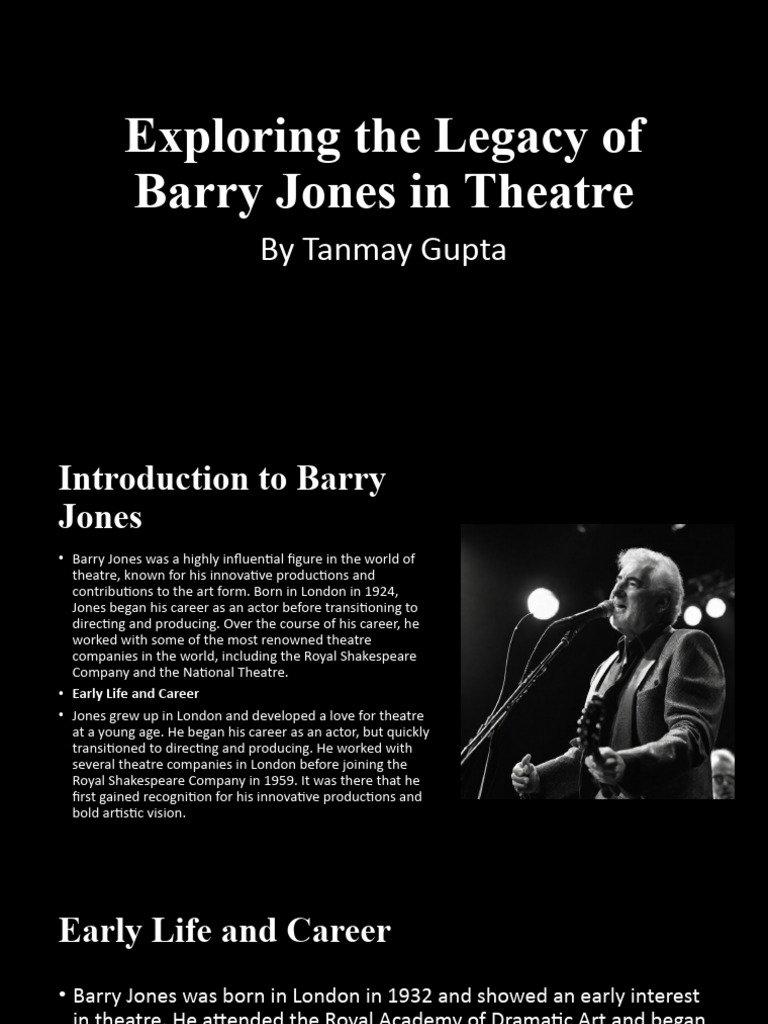 Exploring The Legacy of Barry Jones in Theatre | PDF | Theatre | Actor