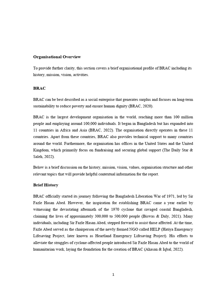 Organizational Overview of BRAC and UPGP | PDF | Economies