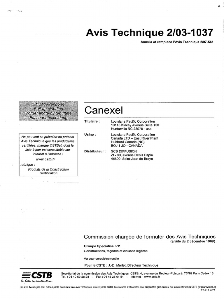Canexelavistechnique 20310370703 Yy 0609 | PDF