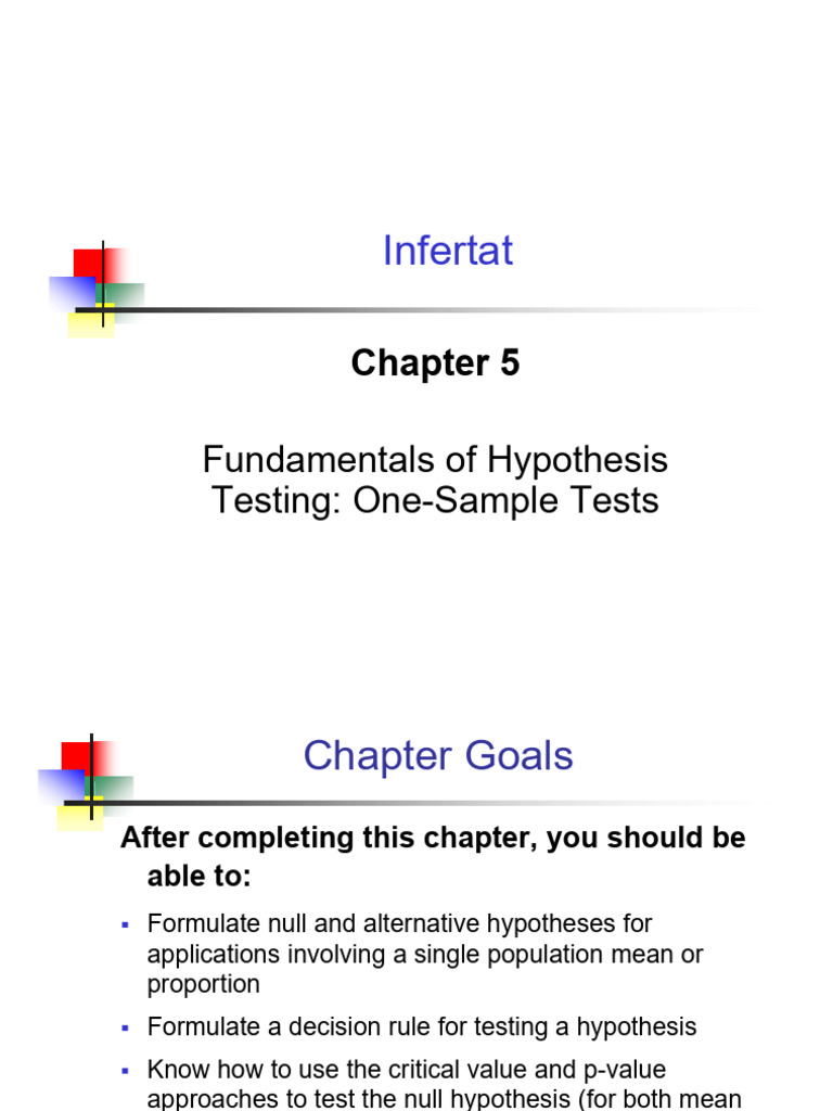 Bab 5 Fundamentals of Hypothesis | Download Free PDF | Null Hypothesis | Hypothesis