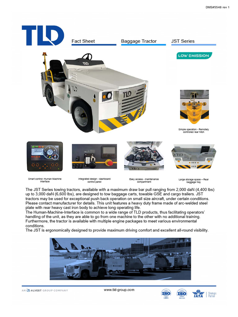 TLD JST Series Baggage Tractor Overview | PDF | Tractor | Truck