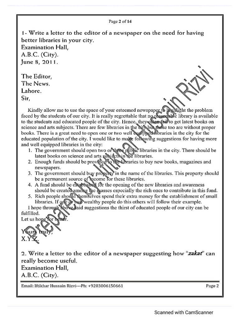 Eng Letters and Application (Adnan - CH) BA2 | PDF