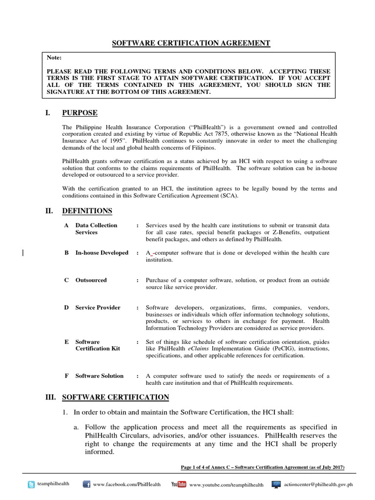 AnnexC SCA | PDF | Outsourcing | Software